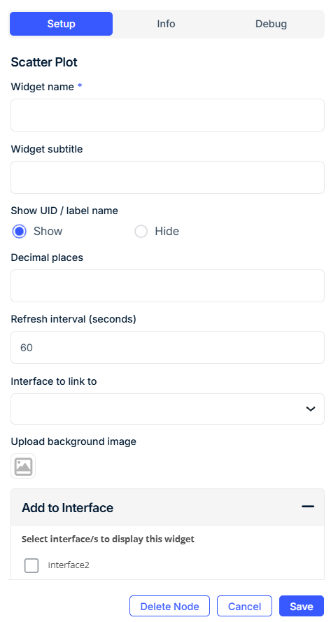 Scatter Plot Widget Node Configuration Guide