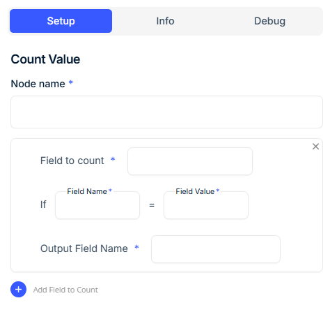 Count Value Node Configuration Guide