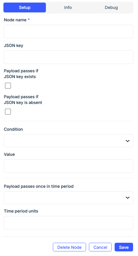 Conditional Filter Node – Configuration Guide