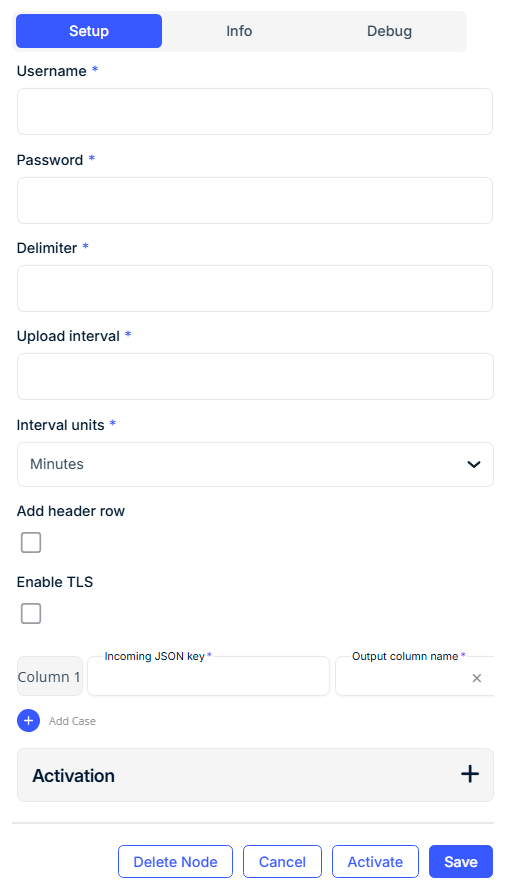 FTP Output Node Configuration Guide