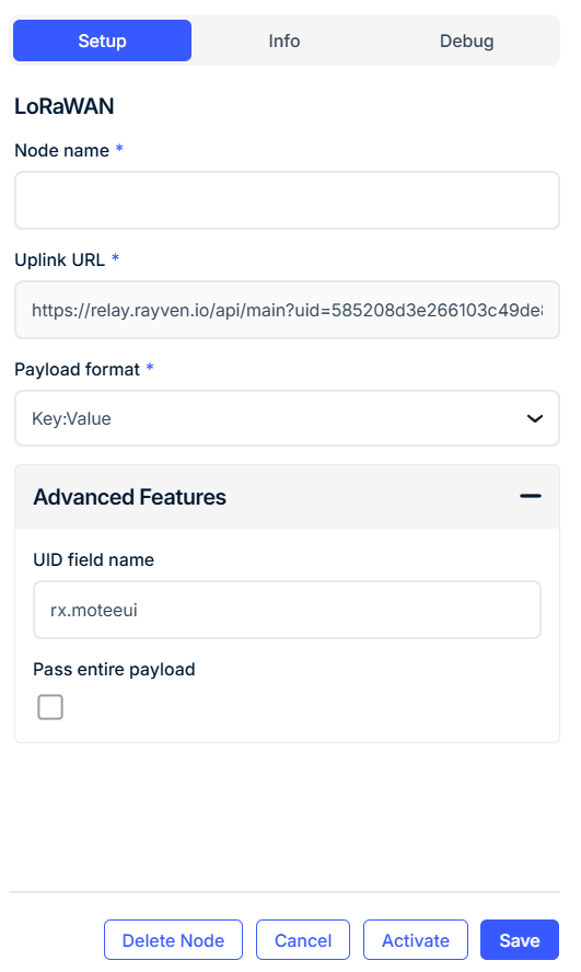 LoRaWAN Node Configuration Guide