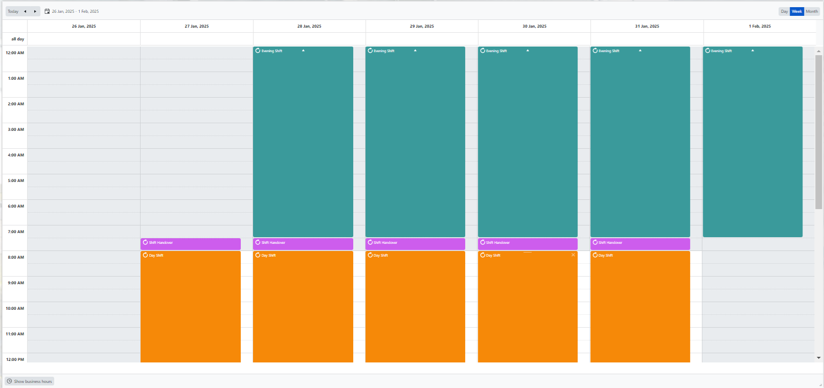 Calendar Widget Node Configuration Guide